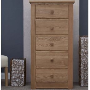 Burniston Oak CD Tower | Free Delivery | Buy Now | Only Oak