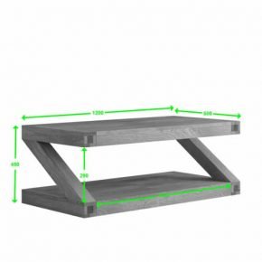 Z Solid Oak Large Coffee Table | Designer Furniture | Shop Now