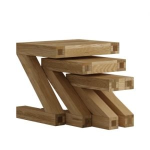 Z Oak Nest of Tables| Designer Furniture | Shop Now