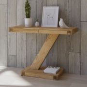 Z Solid Oak Modern Console Unit | Free Delivery | Shop Now