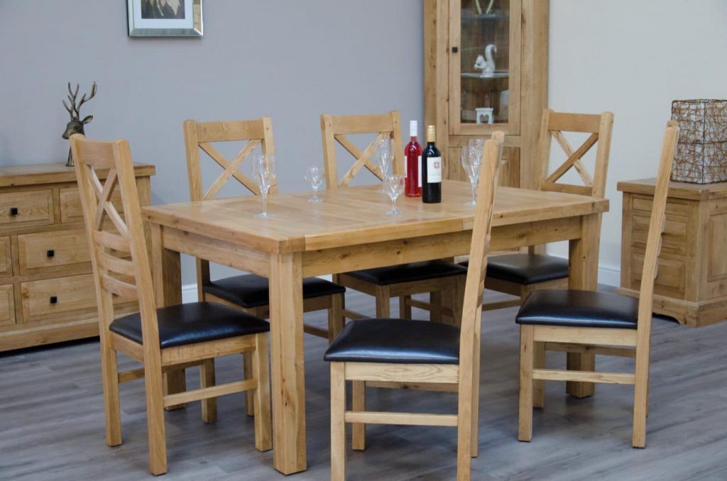 Canterbury Oak 150-230 Extending Dining Table | Free Delivery