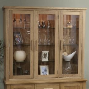 Oak Display Cabinets | Glass Display Cabinets - Only Oak Furniture
