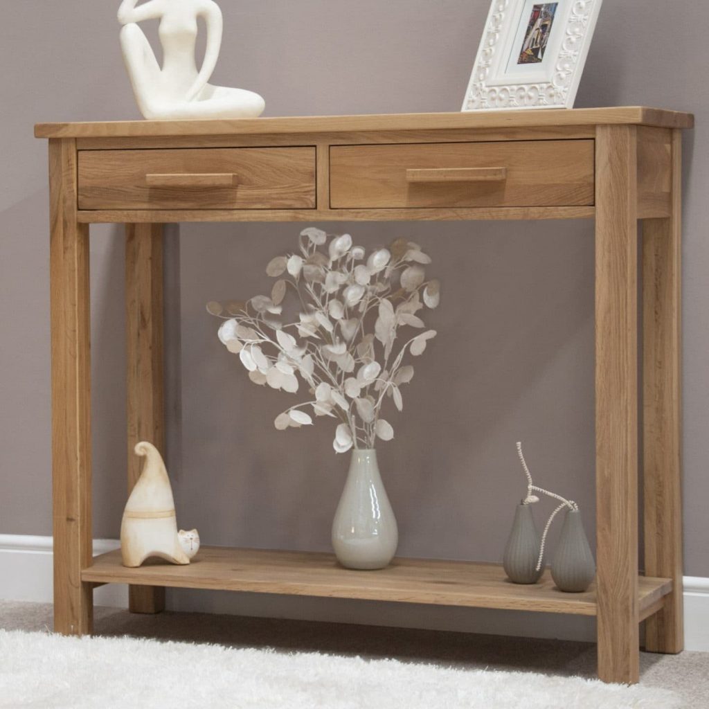 Harwell Oak Console Table - Only Oak Furniture - Free Delivery