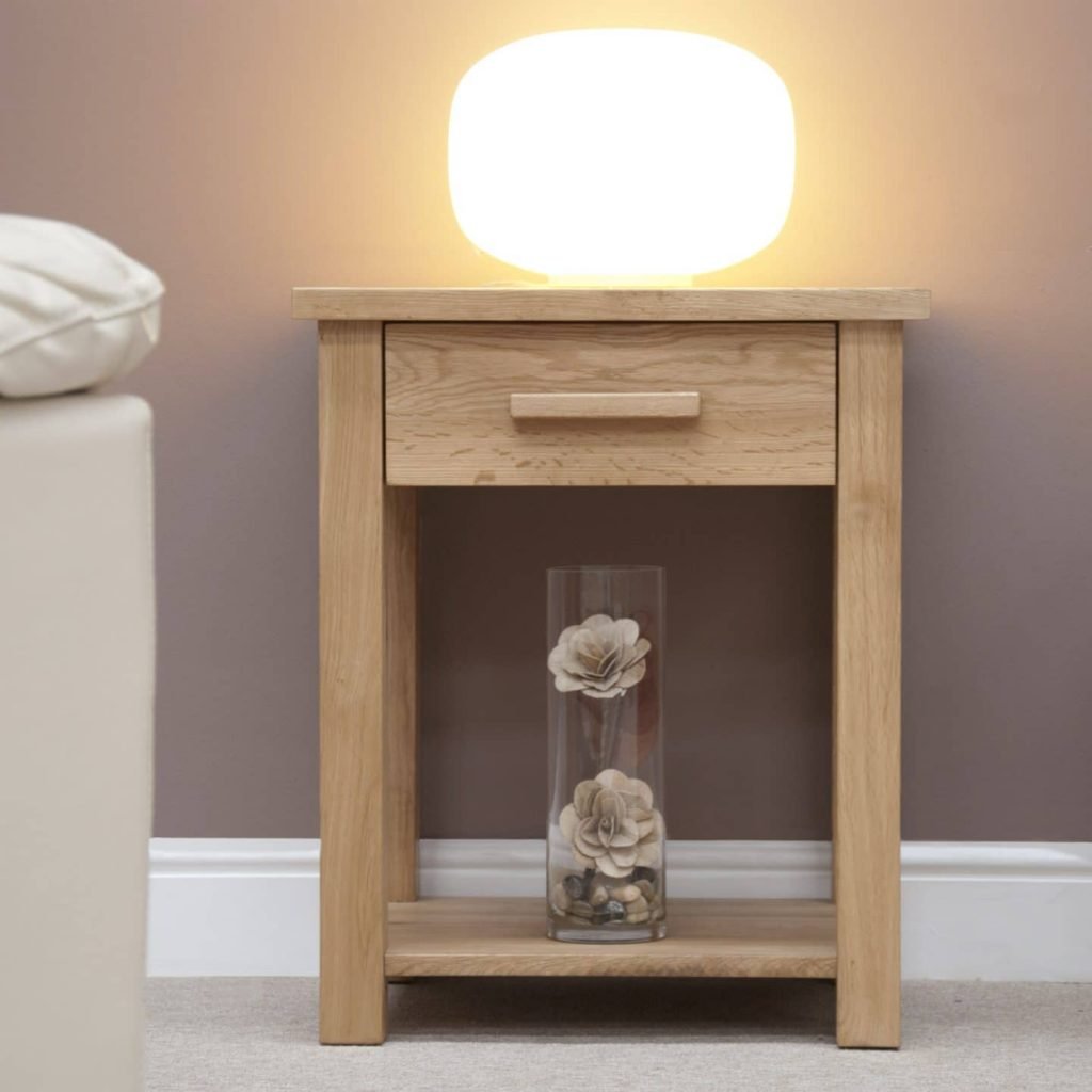 Harwell Oak Lamp Table - Only Oak Furniture - Free Delivery as Standard