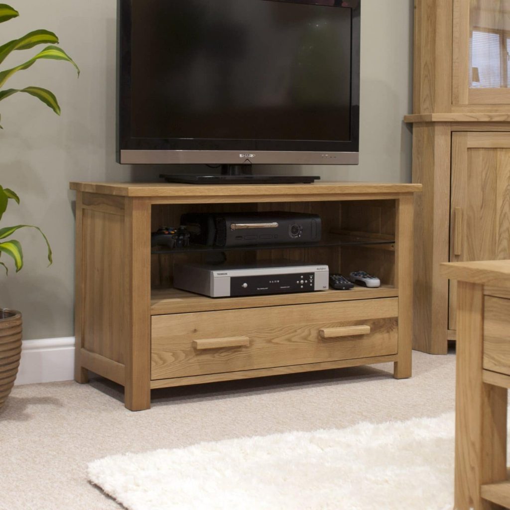 Harwell Oak TV Unit - Only Oak Furniture - Free Delivery