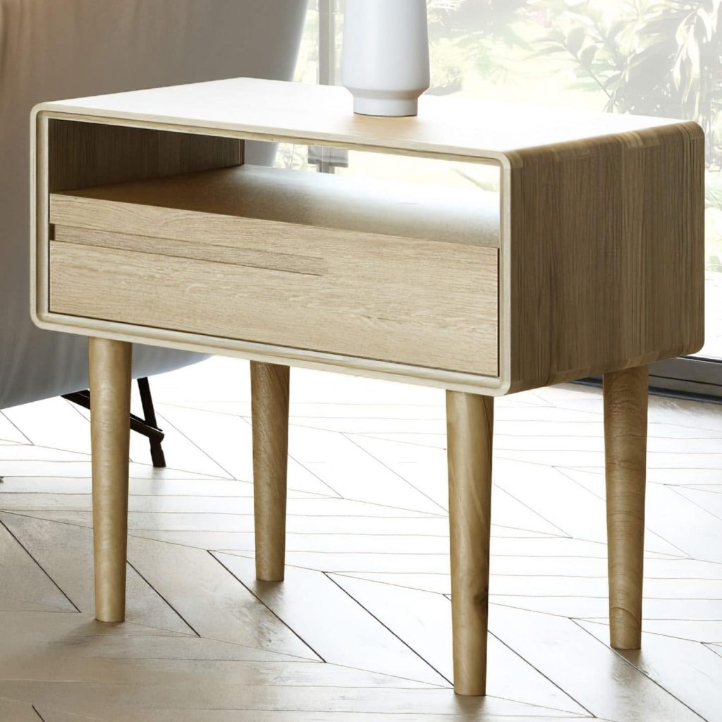 Scandic Oak Lamp Table - Only Oak Furniture - Sale On Now