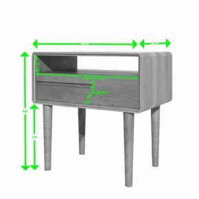 Scandic Oak Lamp Table - Only Oak Furniture - Sale On Now