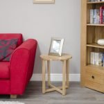 Bordeaux Oak Round Lamp Table - Only Oak Furniture - Free Delivery