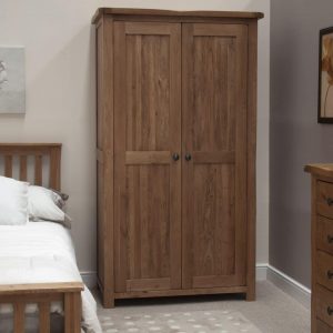 Rustic Oak Triple Wardrobe - Only Oak Furniture - Free Delivery