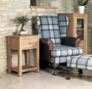 Mobel Oak 1 Drawer Lamp Table | Free Delivery | Buy Now | Only Oak