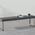 Luxe High Back Bench - Grey - Only Oak Furniture -On Sale Now