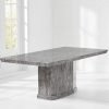 Enzo Glass Top Dining Table - Only Oak Furniture - Free UK Delivery*