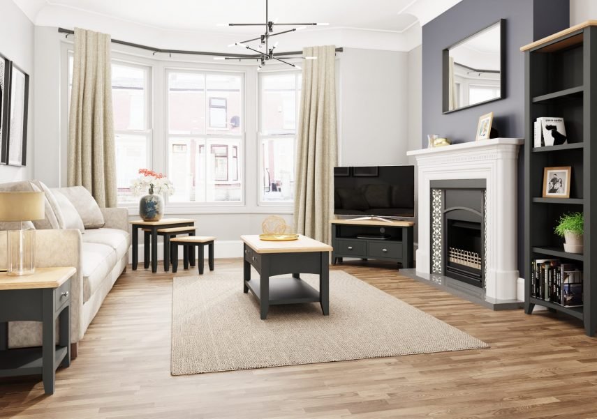 How to incorporate dark wood living room furniture into your home ...