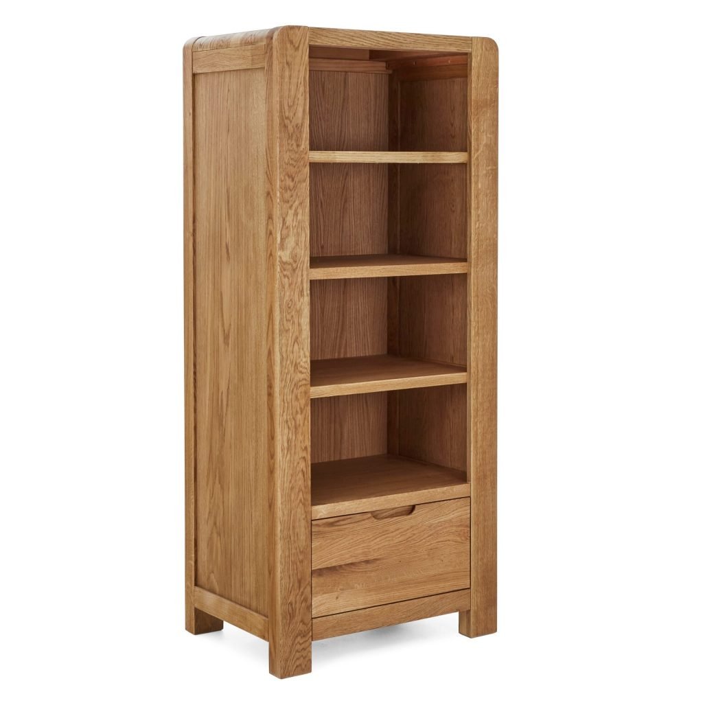 Bergen Oak Bookcase - Only Oak Furniture - Free UK Delivery*