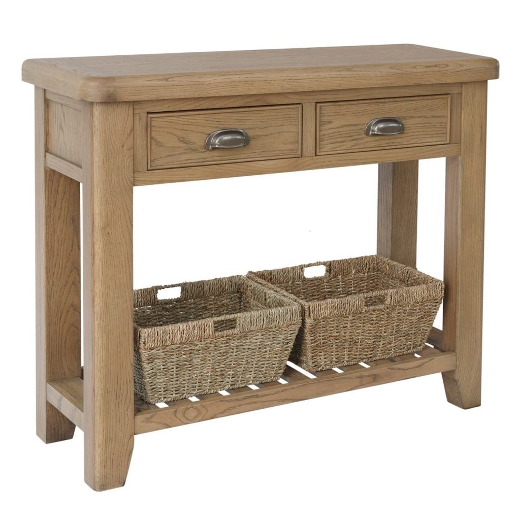 Ryedale Oak Console Table - Only Oak Furniture - Free Delivery*