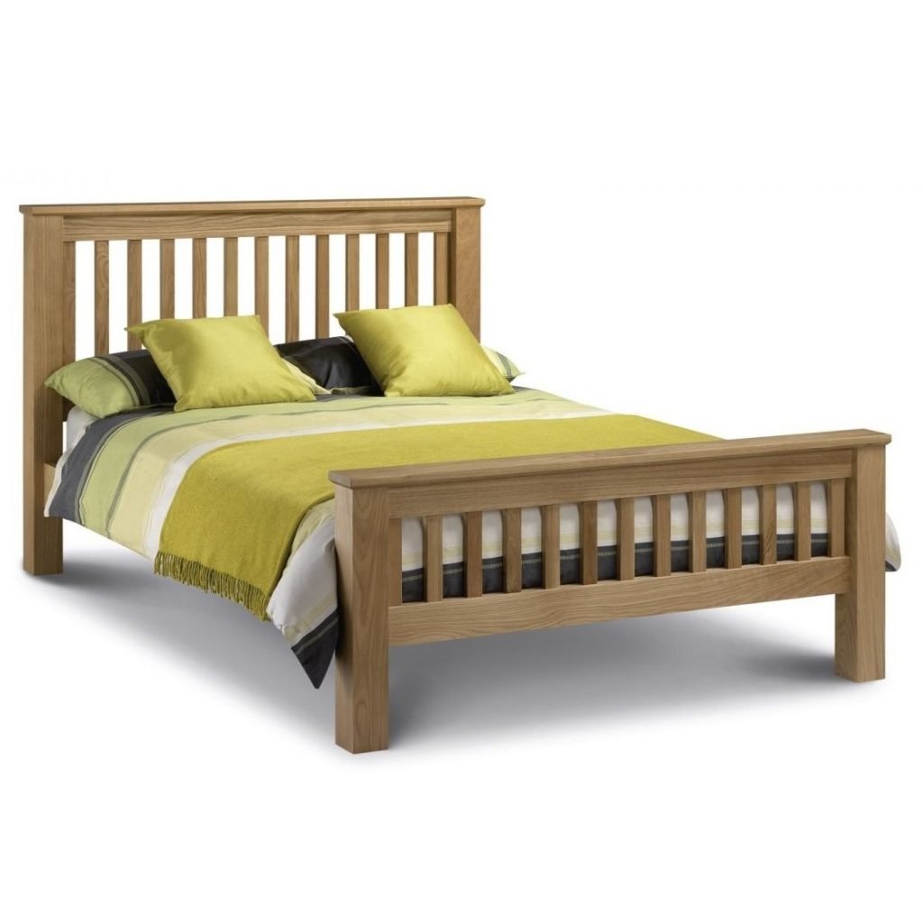 Amsterdam Oak Double High End Bed - Only Oak Furniture