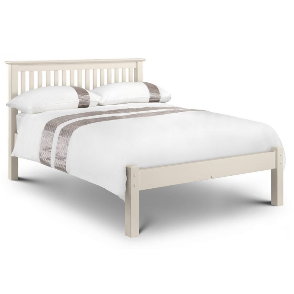 Barcelona Small Double Bed -White - Only Oak Furniture