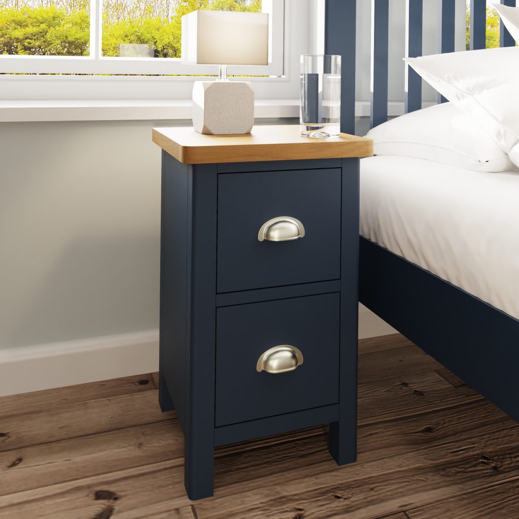Leighton Oak Small Bedside Cabinet - Only Oak Furniture