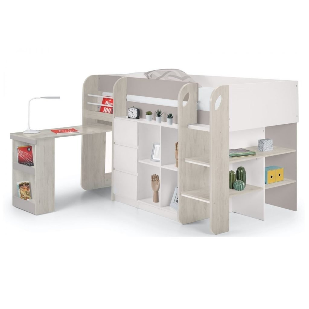 Saturn Mid Sleeper - Taupe - Only Oak Furniture - Save £s On-Line Today