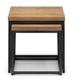 Brooklyn Oak Nesting Lamp Tables - Only Oak Furniture