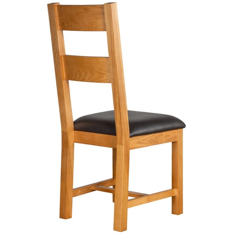 Sagitta Oak Ladder Back Chair - Only Oak Furniture