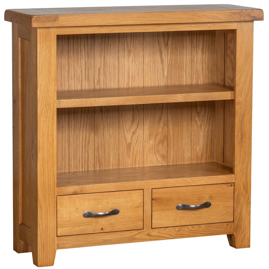 Sagitta Small Oak Bookcase - Only Oak Furniture
