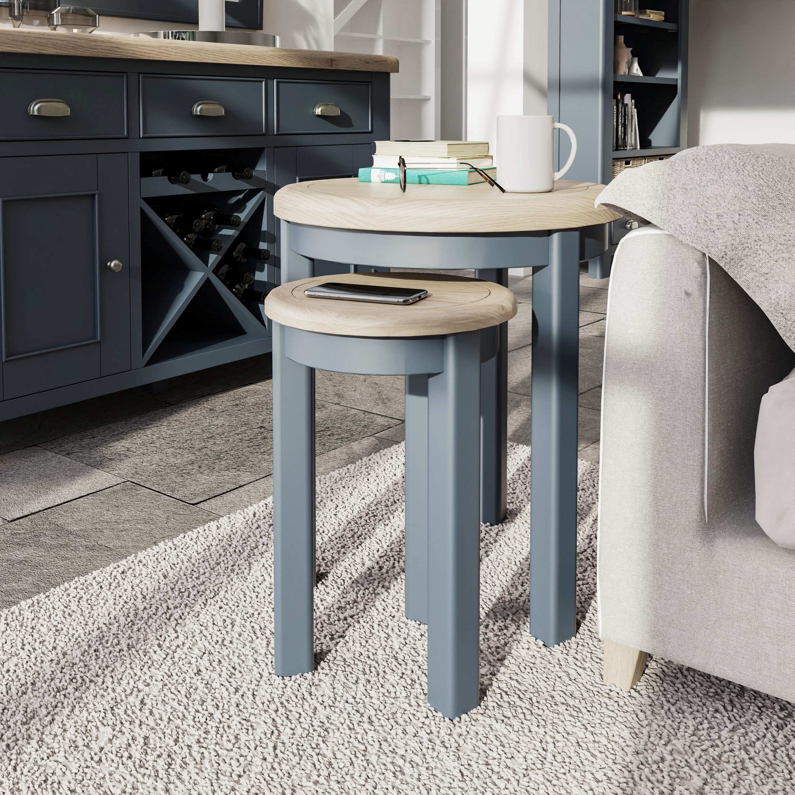 Nest of tables blue store