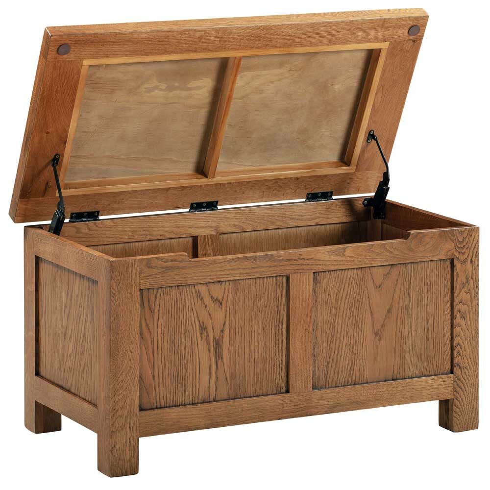 Evenwood Rustic Blanket Box - Only Oak Furniture