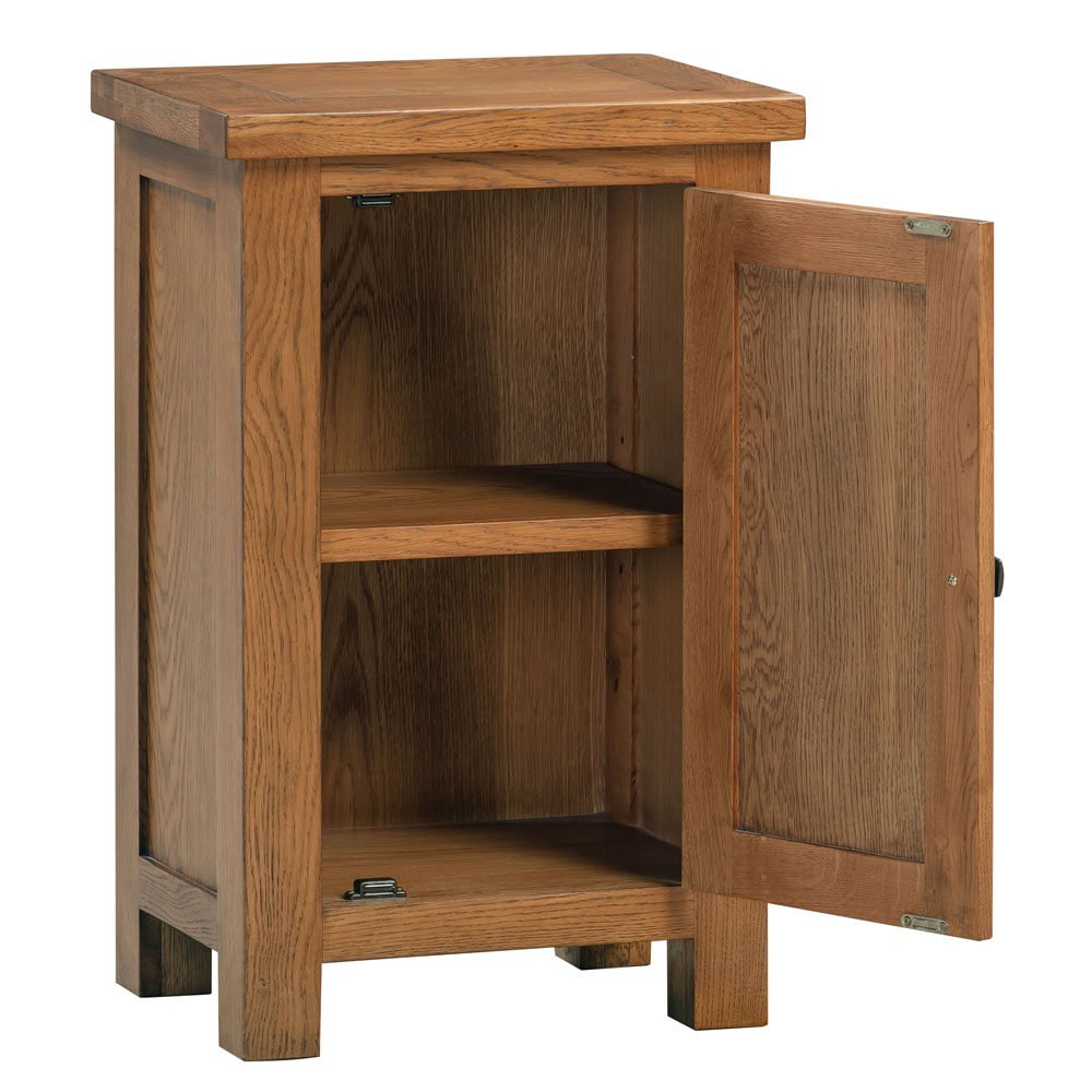 Evenwood Rustic 1 Door Cabinet - Only Oak Furniture