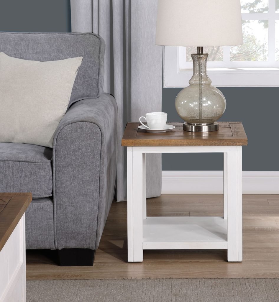 Splash of White - Lamp Table - Only Oak Furniture