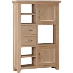 Hedley Oak Tall Display Unit - Only Oak Furniture