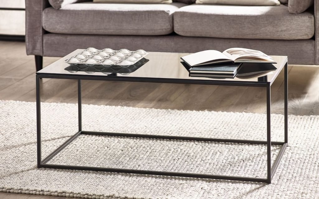 Chicago Coffee Table Smoked Glass - Only Oak Furniture