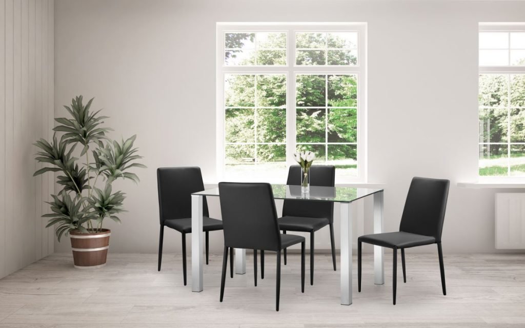 Set Of 4 Jazz Chairs Black - Only Oak Furniture