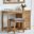 Bali 2 Drawer Dressing Table/desk - Grey Oak - Only Oak Furniture