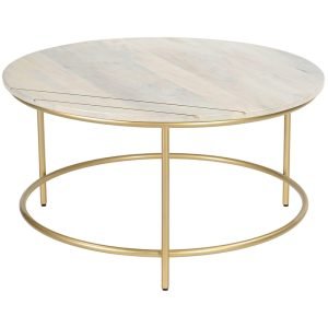 Cabourne White WOODEN COFFEE TABLE - Only Oak Furniture