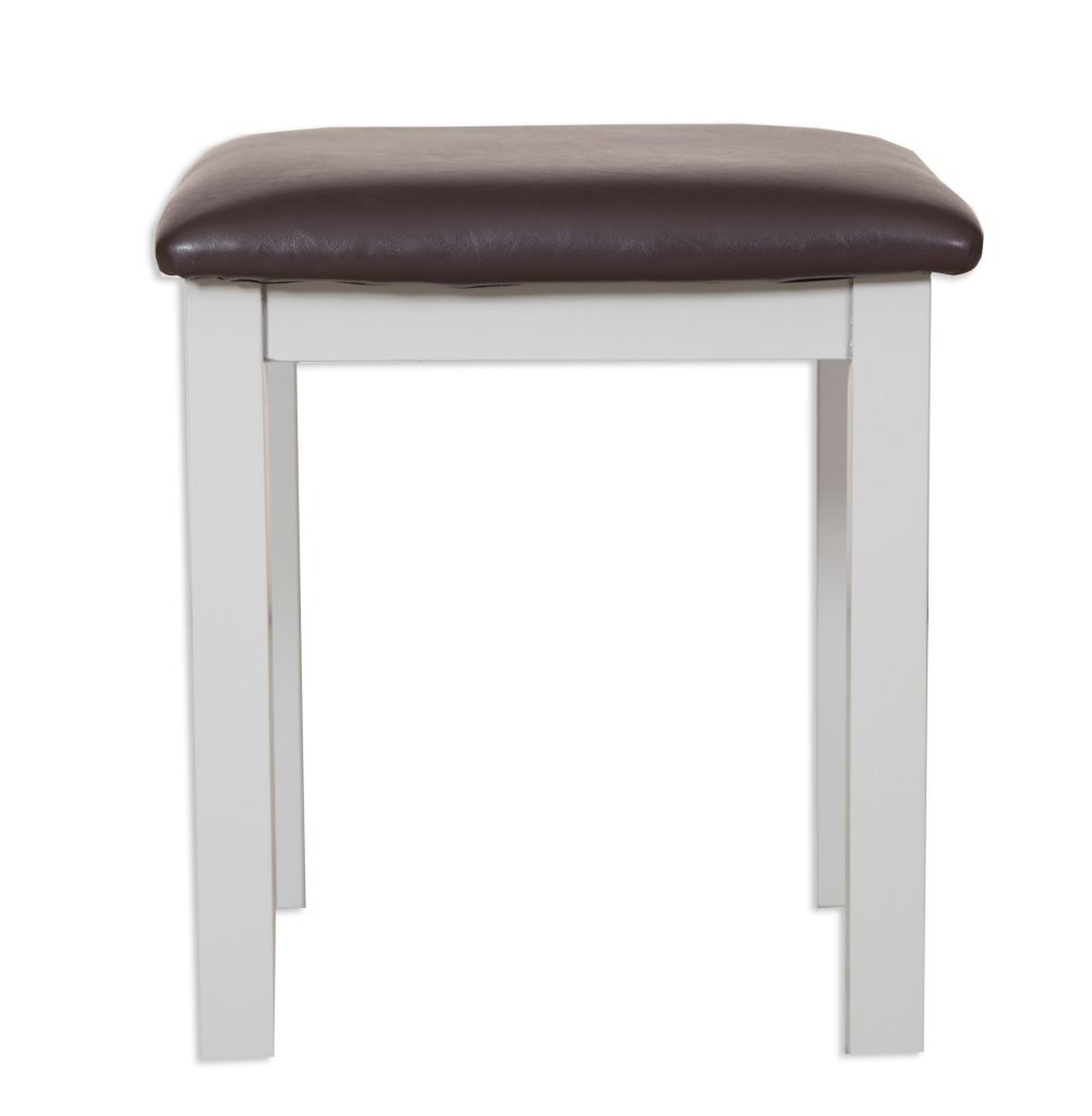 Manu French Grey Dressing Stool - Only Oak Furniture
