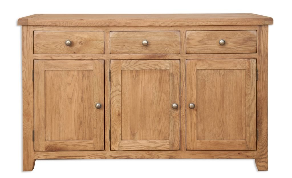 Manu Country 3 Door Sideboard - Only Oak Furniture