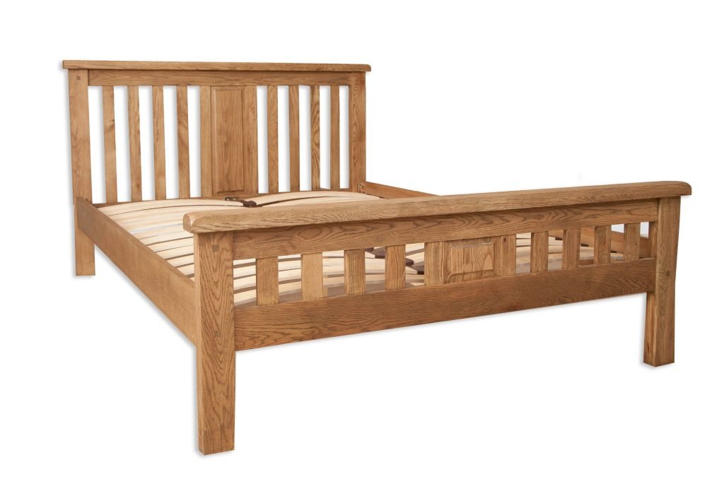Manu Country Bedroom King Size Bed - Only Oak Furniture