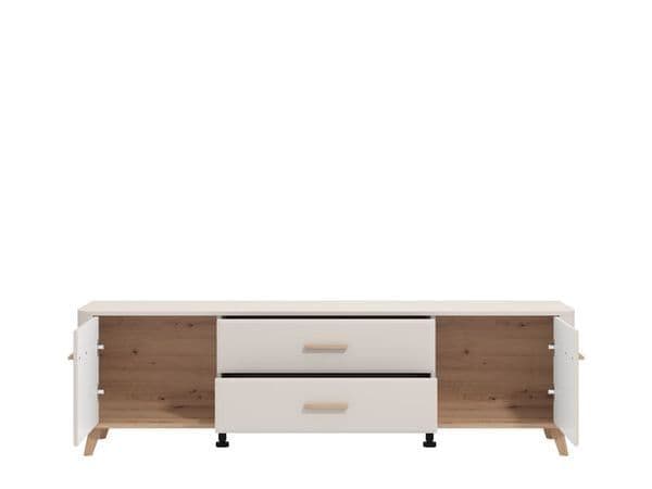 Tyylikäs Cashmere And Oak Effect Large Wide 180cm TV Unit - Only Oak ...