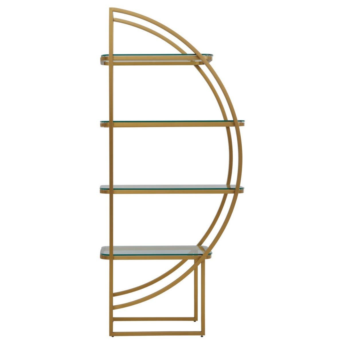 Vantoria Right Half Moon Shelf Unit - Only Oak Furniture