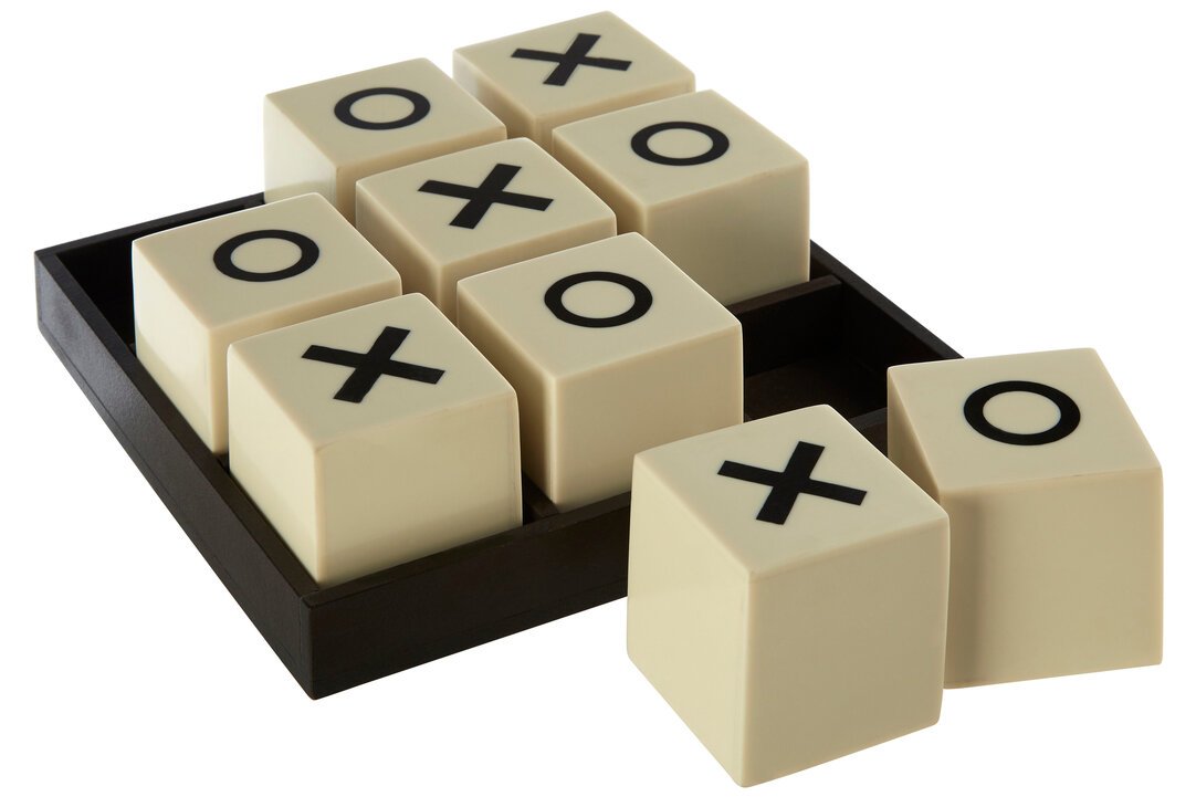 Chenzo Games Smella White and Black Noughts & Crosses Game - Only Oak ...