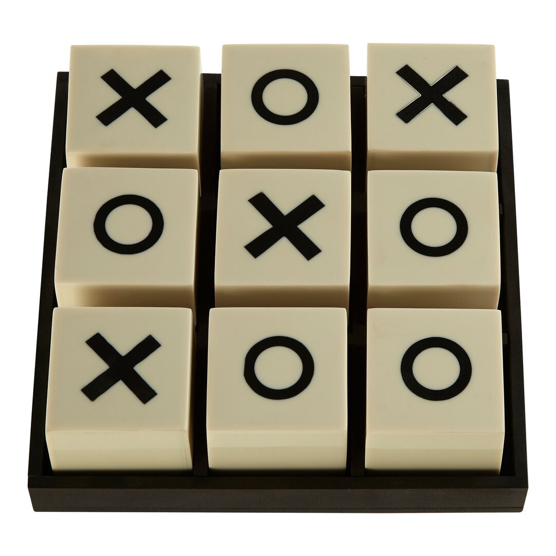 Chenzo Games Smella White and Black Noughts & Crosses Game - Only Oak ...
